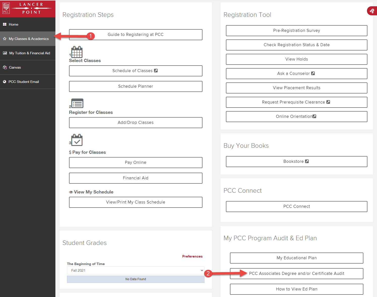 How to View Your Degree Audit in LancerPlan - Counseling - Pasadena ...